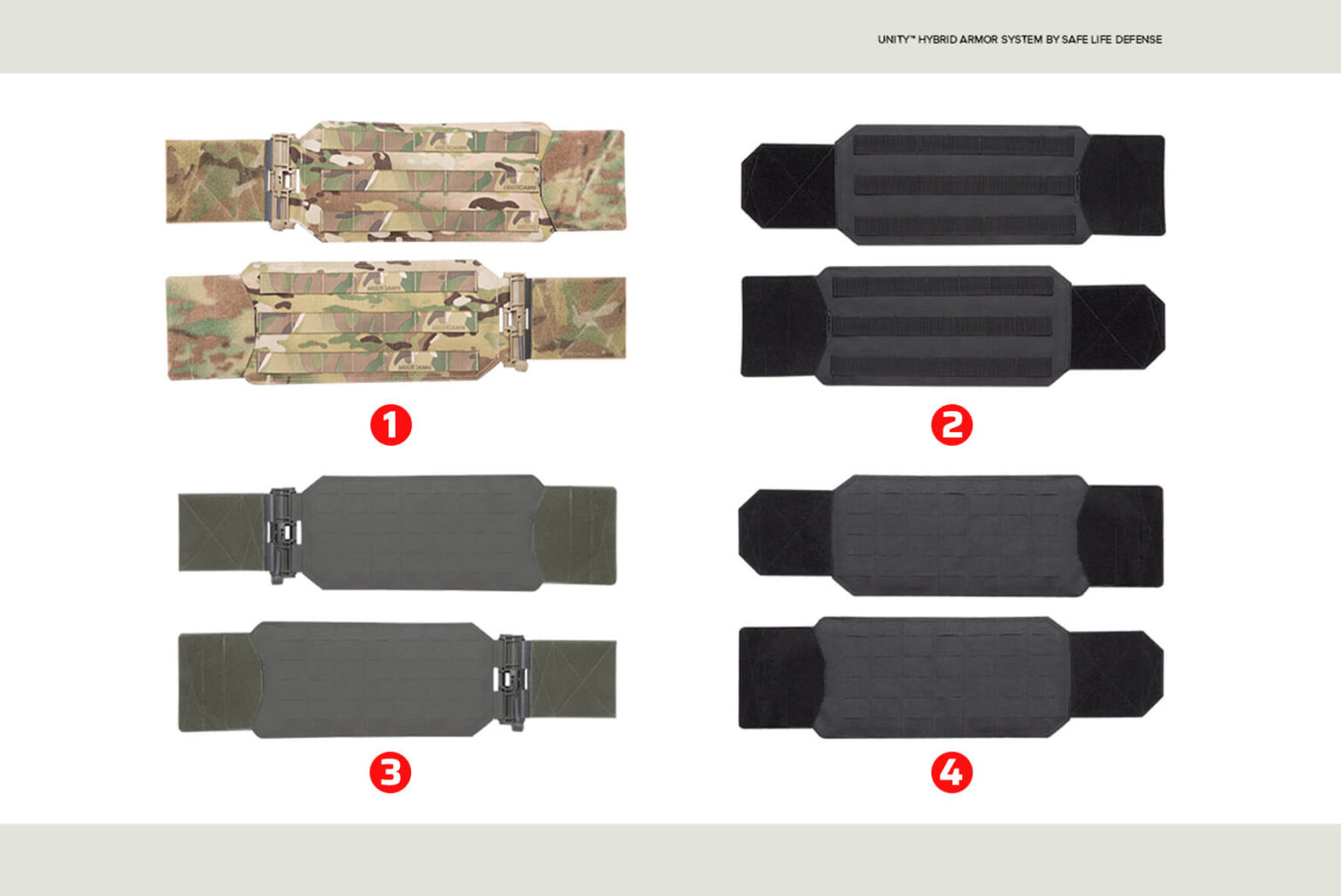 Unity™ Articulated Comfort Stretch Side Straps - Safe Life Defense